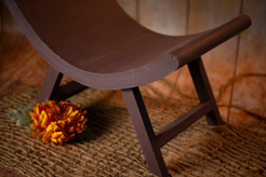 Curved Vintage Bench - Model 1 - Brown – Newborn Studio Props