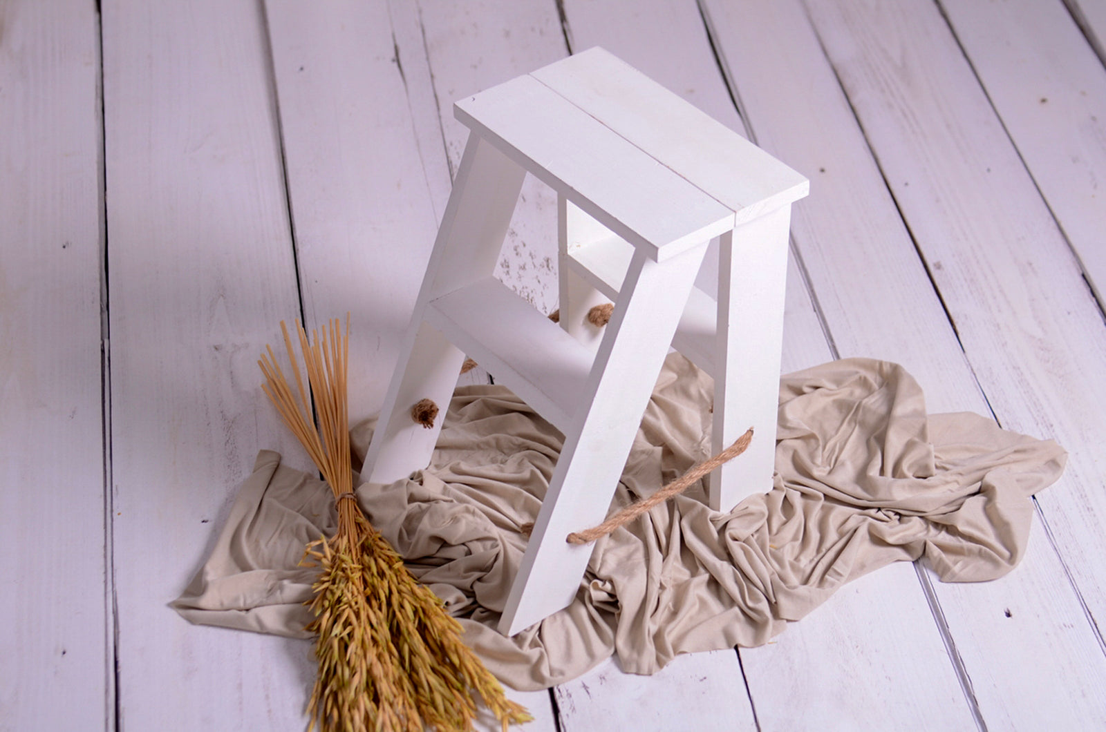 Wooden Step Ladder Cake Smash Photography Prop – Newborn Studio Props