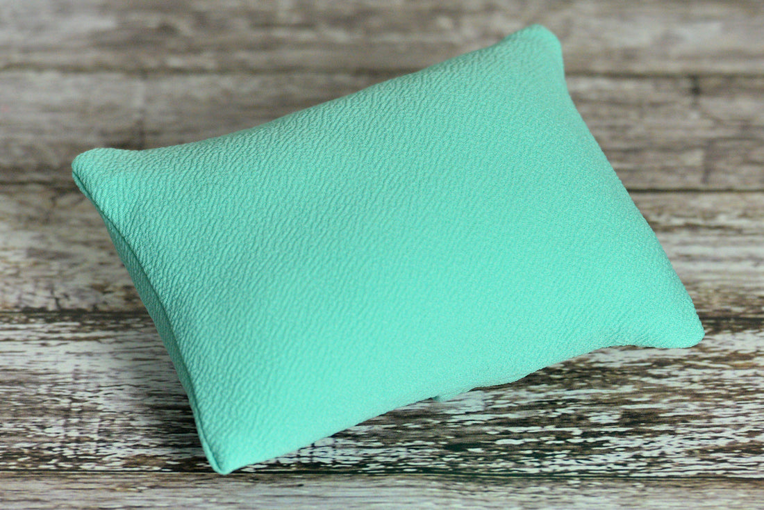 Mini Pillow with Cover - Textured - Mint – Newborn Studio Props