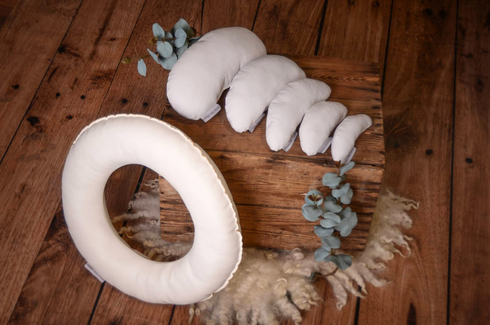 Set of 5 Positioning Pillows + Positioning Ring (filled) – Newborn ...