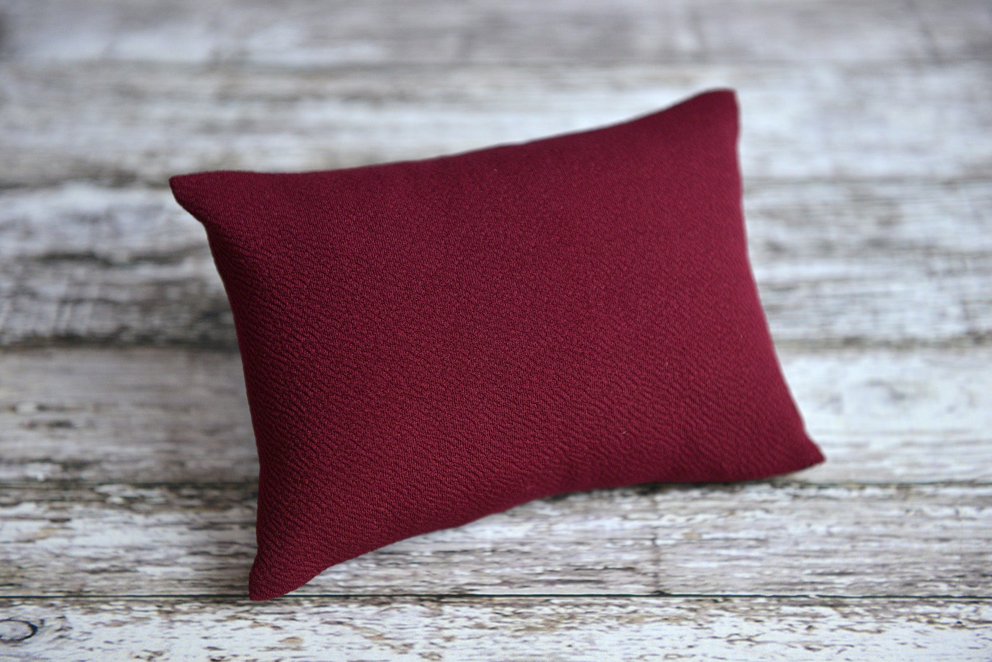 Mini Pillow with Cover - Textured - Burgundy – Newborn Studio Props