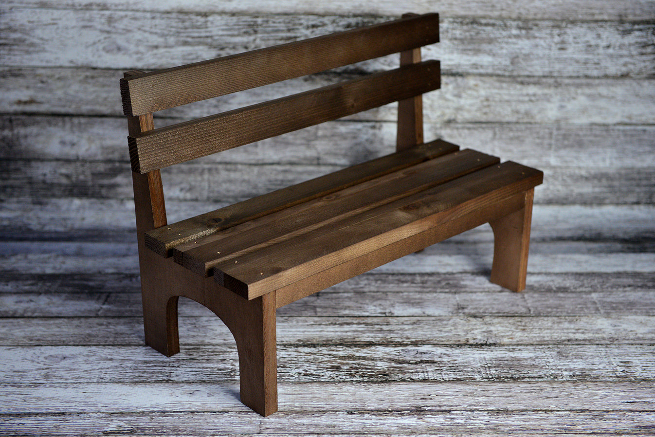 Handmade Rustic Park Bench - Newborn Photography Props – Newborn Studio ...