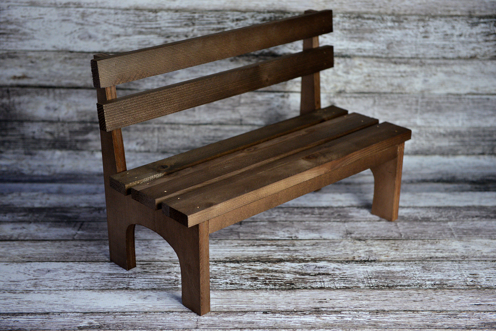 Handmade Rustic Park Bench - Newborn Photography Props – Newborn Studio ...