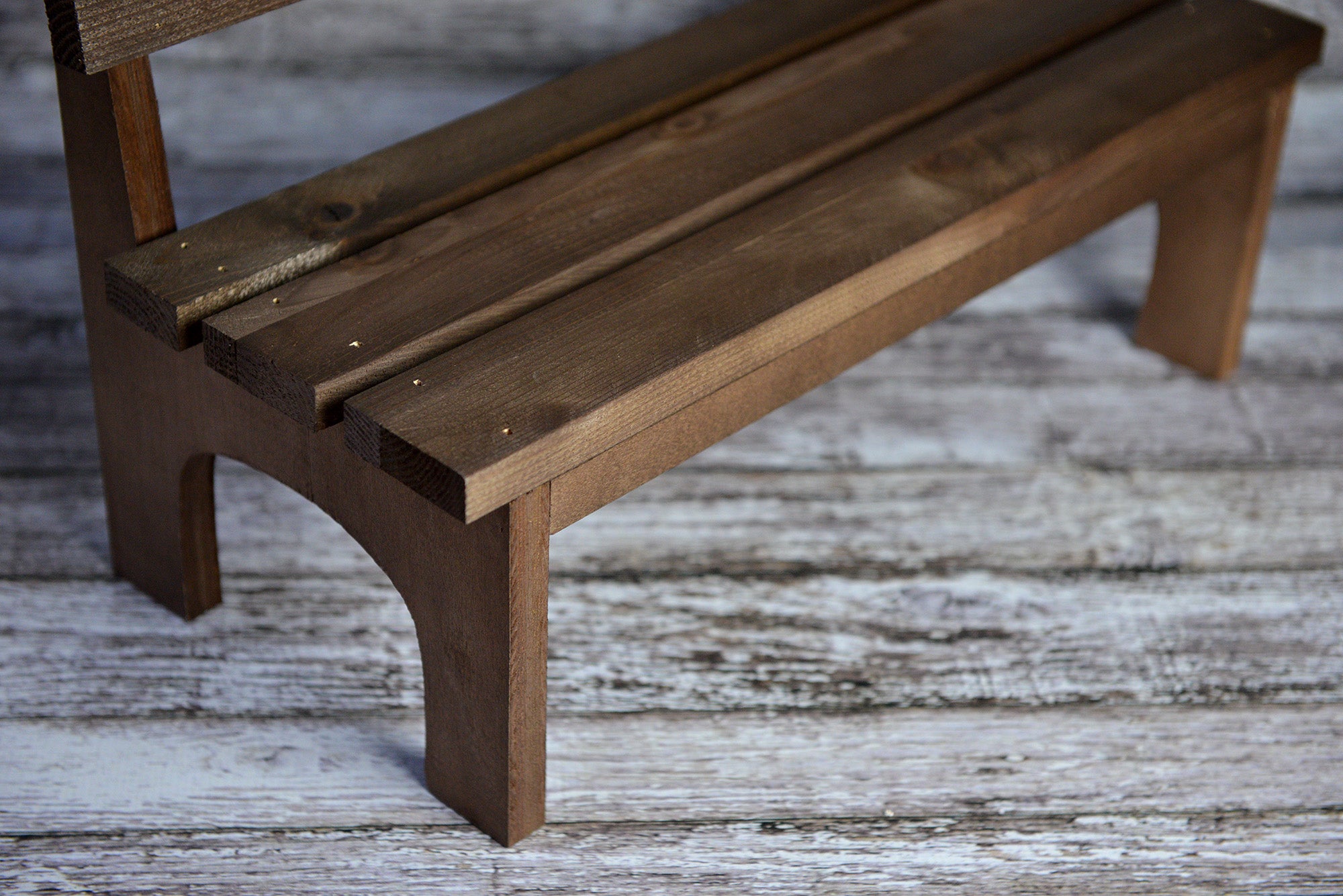 Handmade Rustic Park Bench - Newborn Photography Props – Newborn Studio ...
