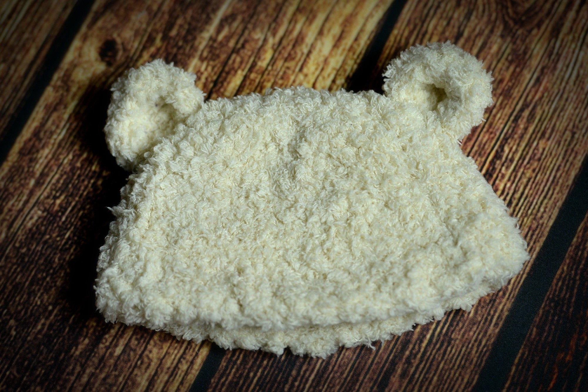 Teddy Bear Hat - Beige – Newborn Studio Props
