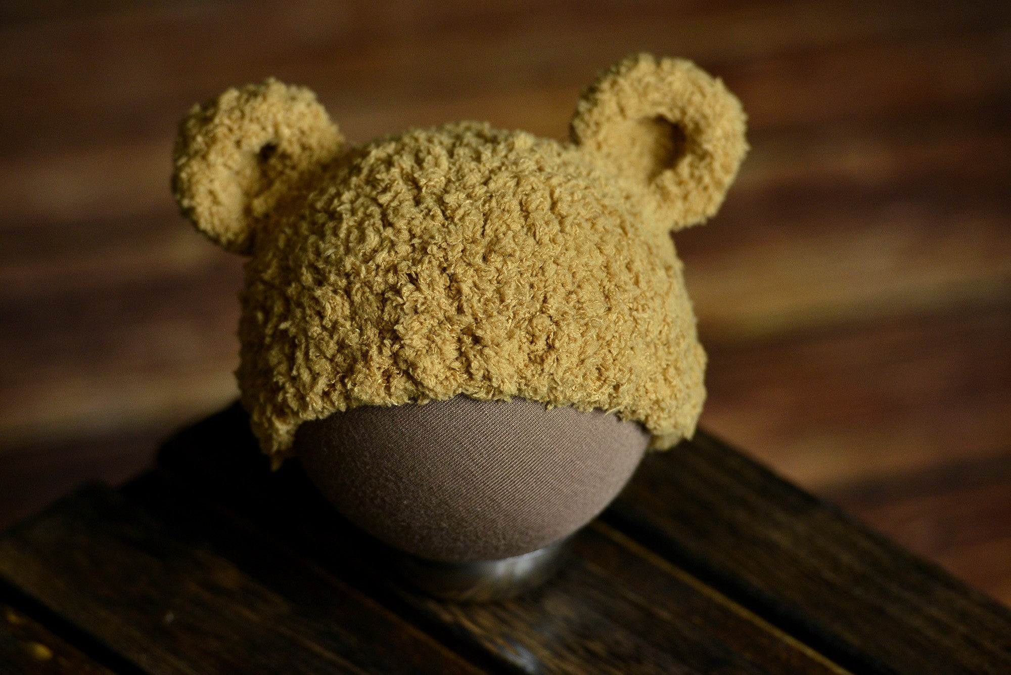 Teddy Bear Hat - Brown – Newborn Studio Props